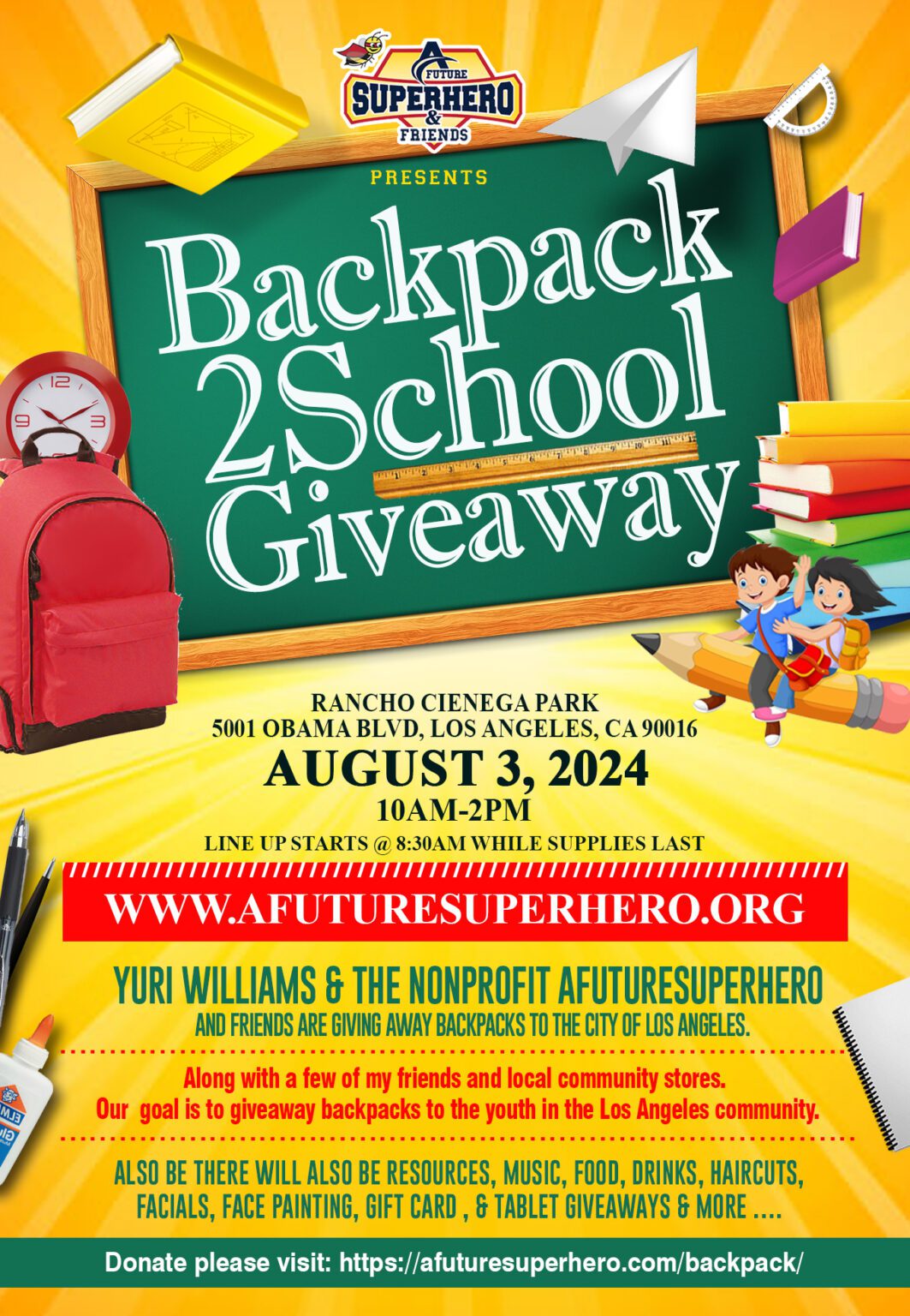 Backpack 2 School Giveaway | A Future Super Hero and Friends